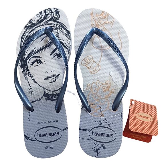 Havaianas | Shoes | Nwt Havaianas Disney Cinderella Flip Flops Size 9 ...